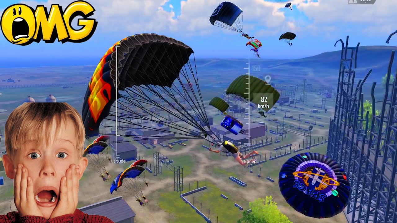 Military Base Landing With Four Squads || Izon Gaming || Solo vs Squads ...