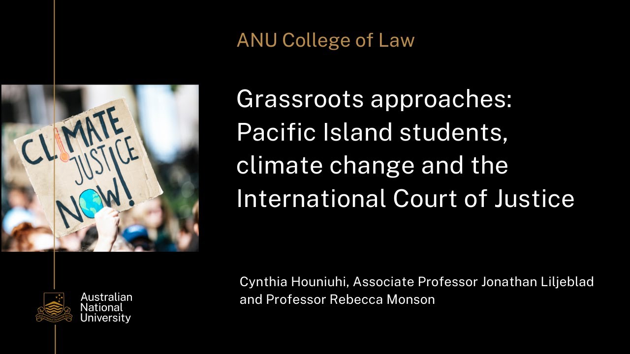 Grassroots approach: Pacific Island students, climate change and the ...