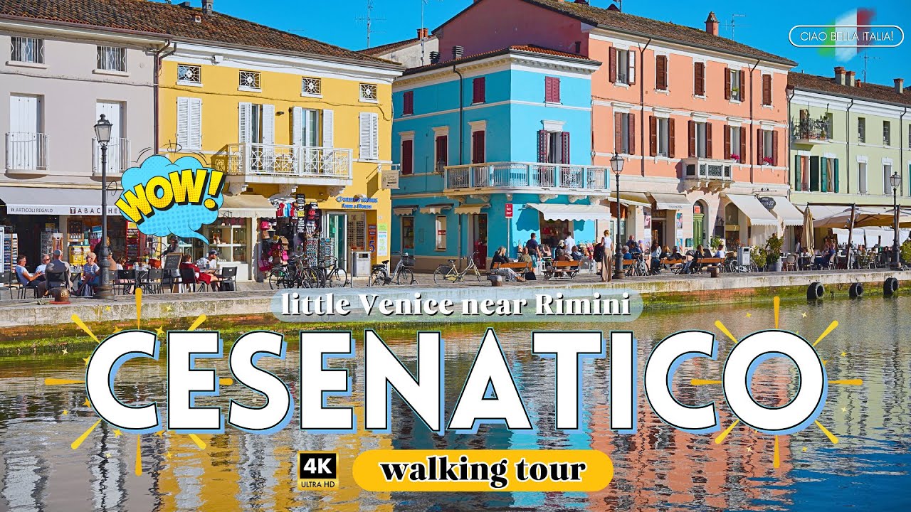 CESENATICO 4K walking tour 🤩 Exploring the secret corners of this ...