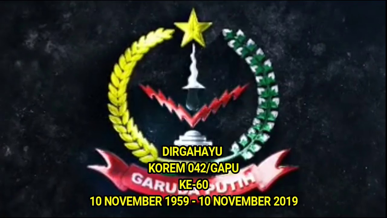 Dirgahayu Korem 042/Gapu Ke 60 - YouTube