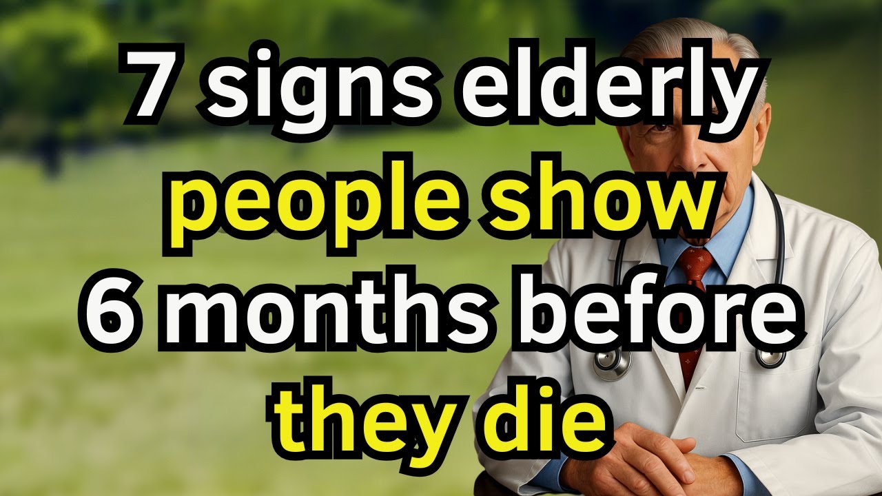 7 Signs elderly people show 6 months before death including emotional ...