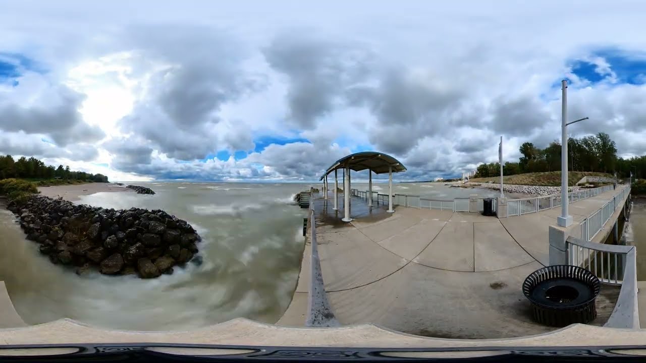 Kenneth J Sims Park - Stormy Weather Hyperlapse - Clouds - Wind - Rain - 360 degree video! - YouTube
