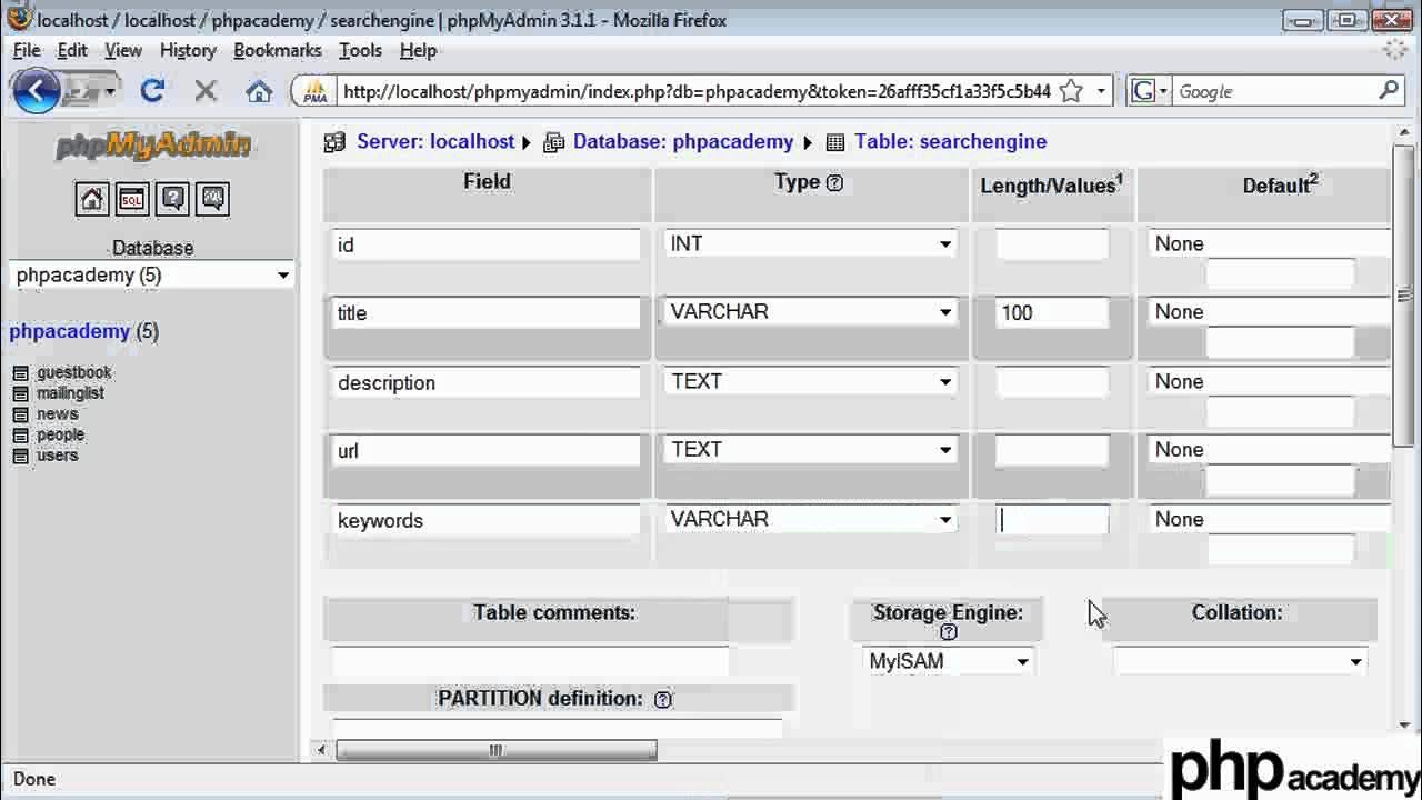 PHP Tutorials Create a Search Engine Part 2 - YouTube