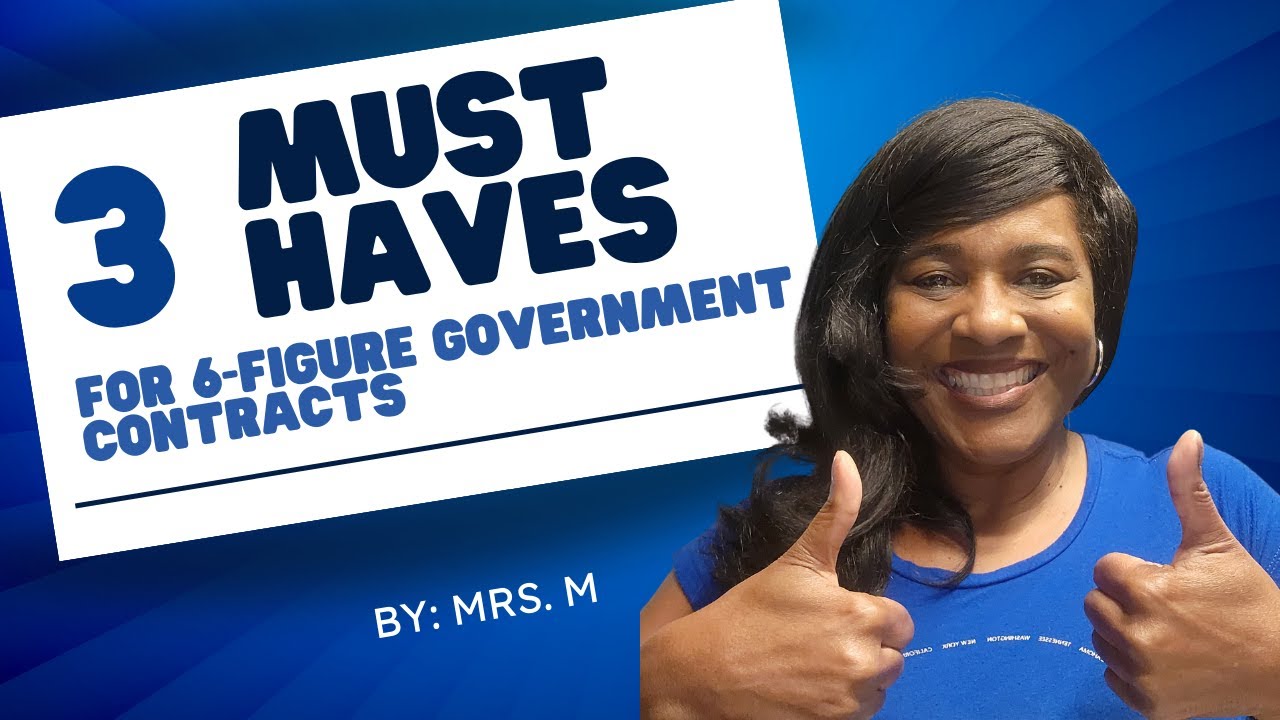 TOP 3 THINGS THAT WILL MAKE YOU RICH WITH GOVERNMENT CONTRACTS - YouTube