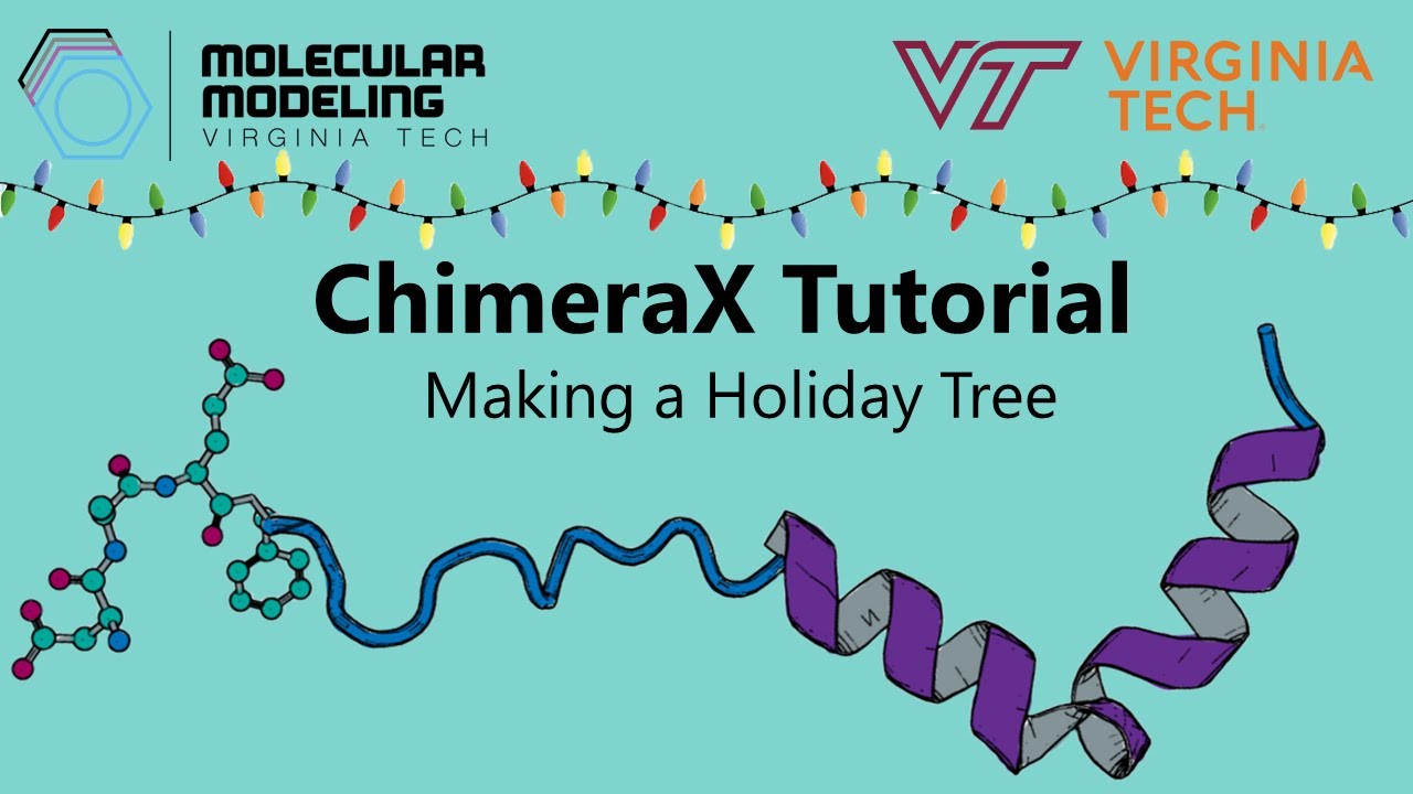 Chimerax Tutorial Making A Holiday Tree Brown Lab Youtube