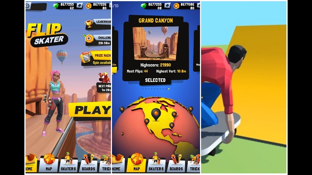 FLIP SKATER TRAILER GAME PLAY - WALKTHROUGH Android - YouTube