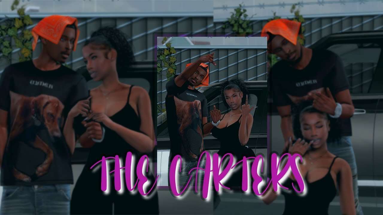 Sims 4 CAS | The Carters CC Folder + Sim Download - YouTube