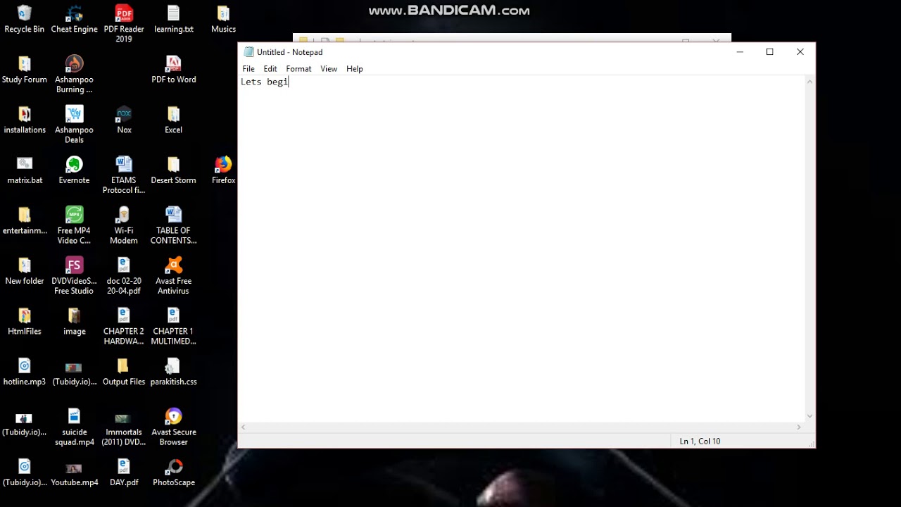 How To Create A Matrix Using Cmd And Notepad Youtube 0740