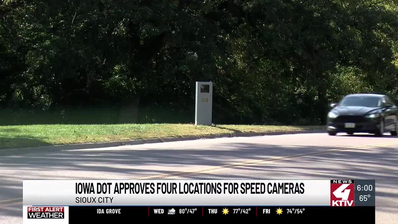 Iowa officials approve 4 speed camera locations in Sioux City - YouTube