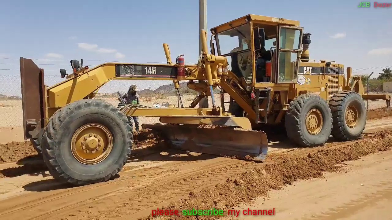 Dozer Motor Grader 14H Amazing Working New Road Construction । Dozer ...