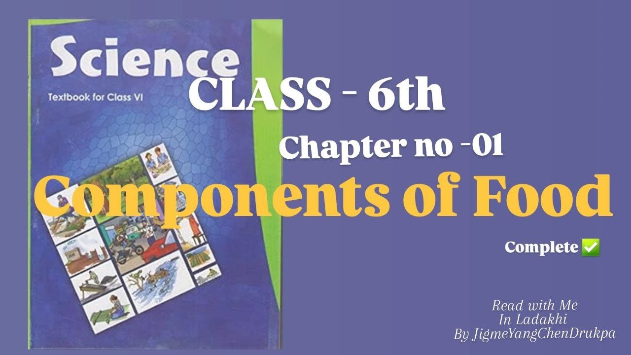 Science Class 6 Chapter 1 - COMPONENTS OF FOOD - YouTube