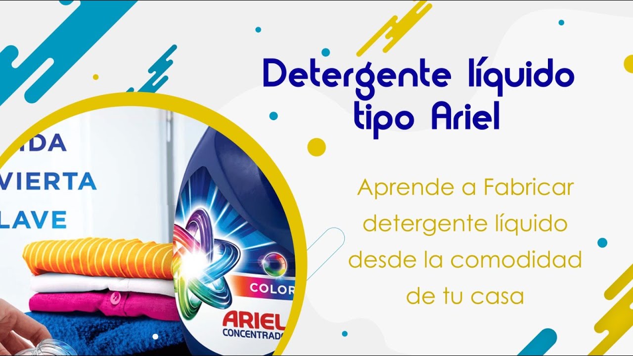 DETERGENTE LÍQUIDO TIPO "ARIEL" - YouTube