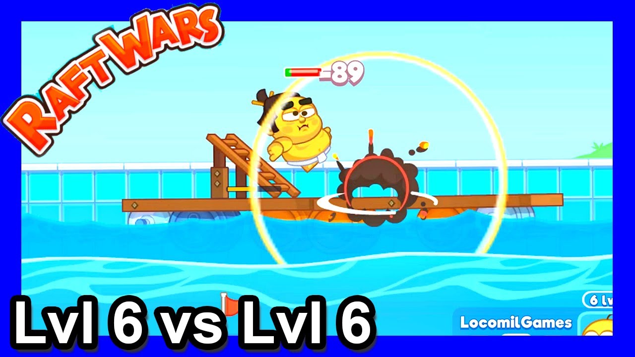 Raft Wars Multiplayer - Lvl6 vs Lvl6 - poki.com - YouTube