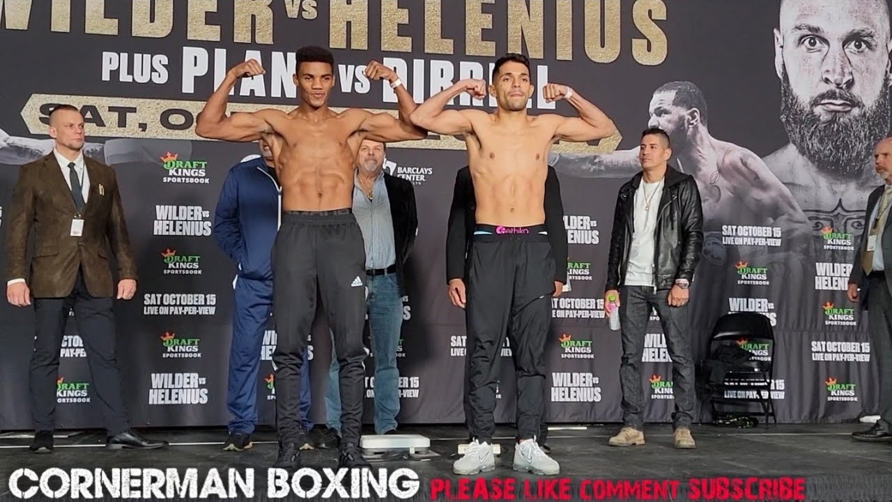 MICHEL RIVERA VS JERRY PEREZ WEIGH IN/FACE OFF AHEAD OF LIGHTWEIGHT ...