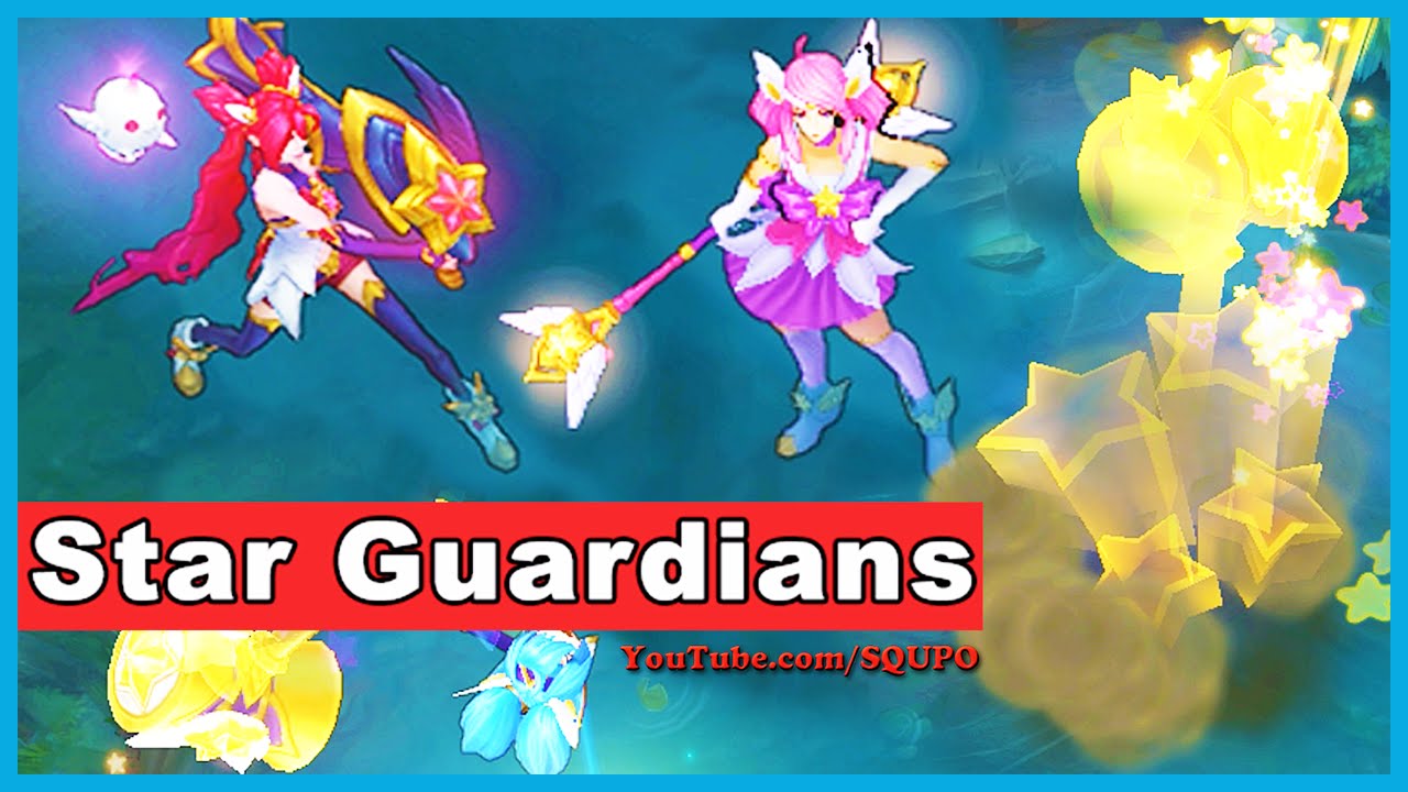 All Star Guardian Skins: Lux,Janna,Jinx,Poppy,Lulu - Pre-Release ...