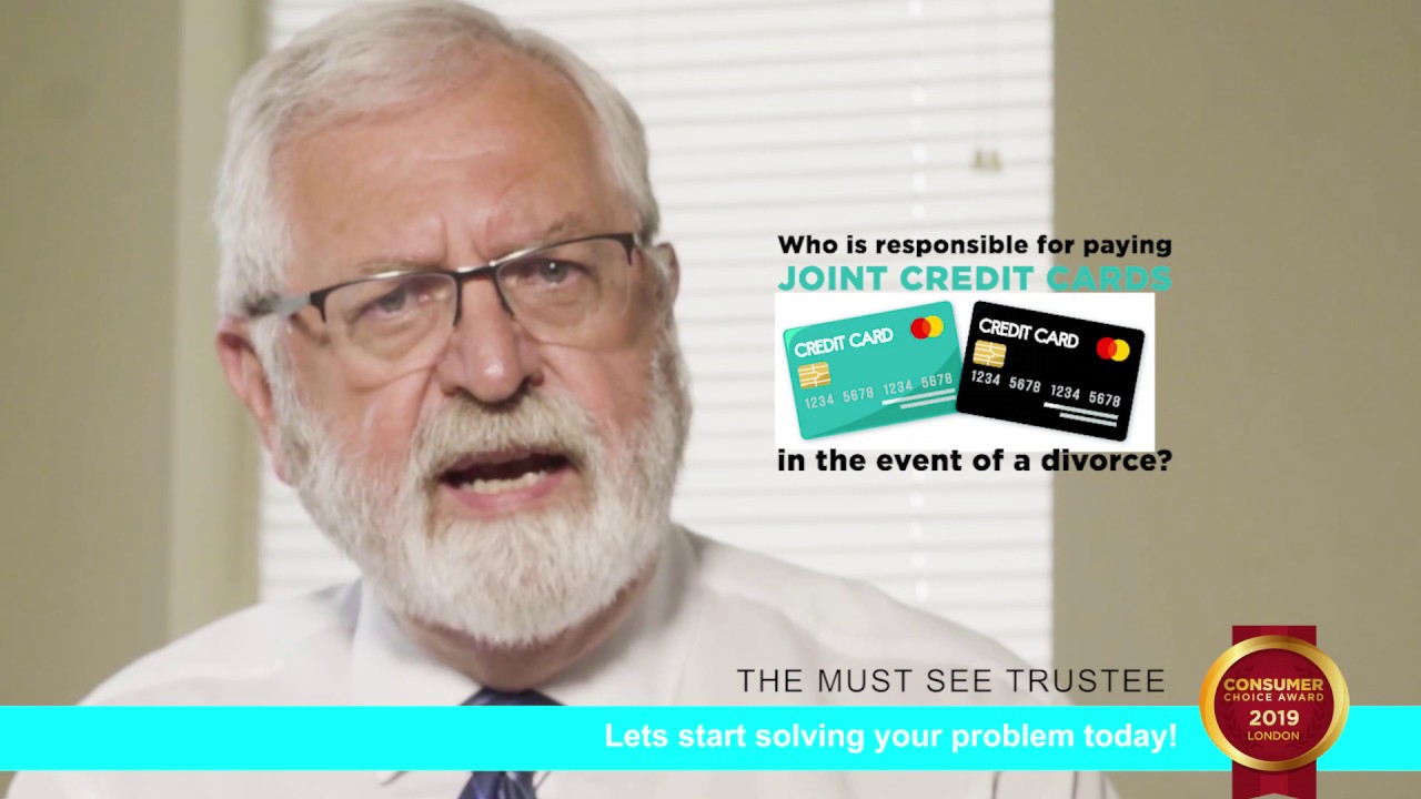 Getting divorced and have joint credit cards? - YouTube