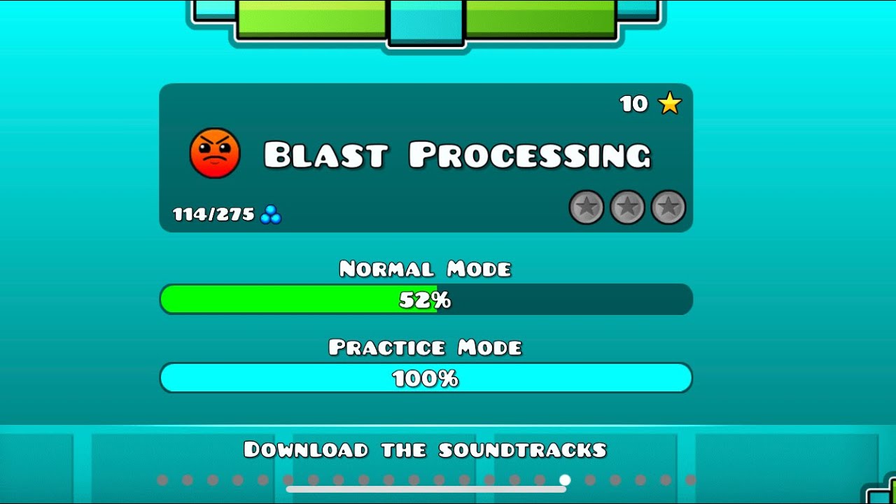 Geometry Dash blast processing #viral #geometrydash - YouTube