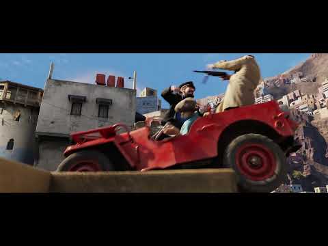 one of the finest animation chase ever// the adventures of tin tin(2011)