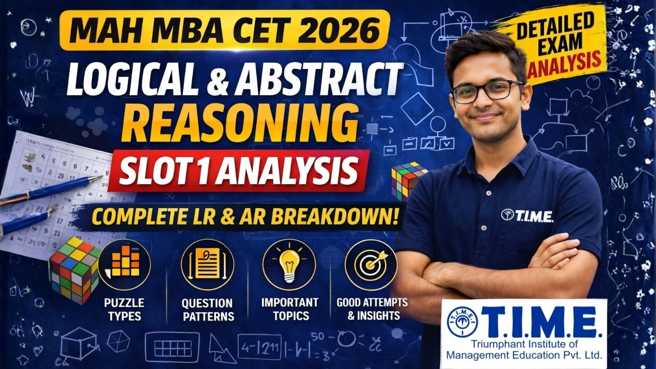 Logical Reasoning and Abstract Reasoning | Slot 1 Analysis | MAH MBA ...