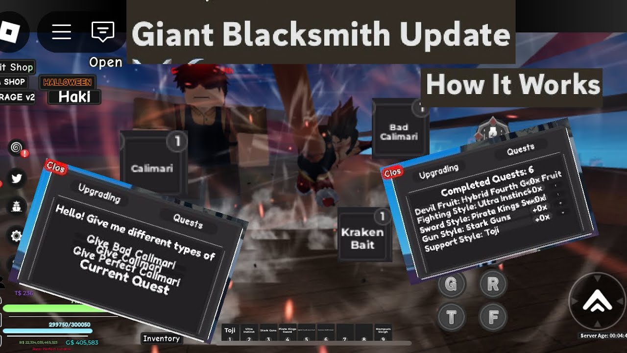 Giant Blacksmith Update ⚒️📊 (new Island, blacksmith quests, more stat ...