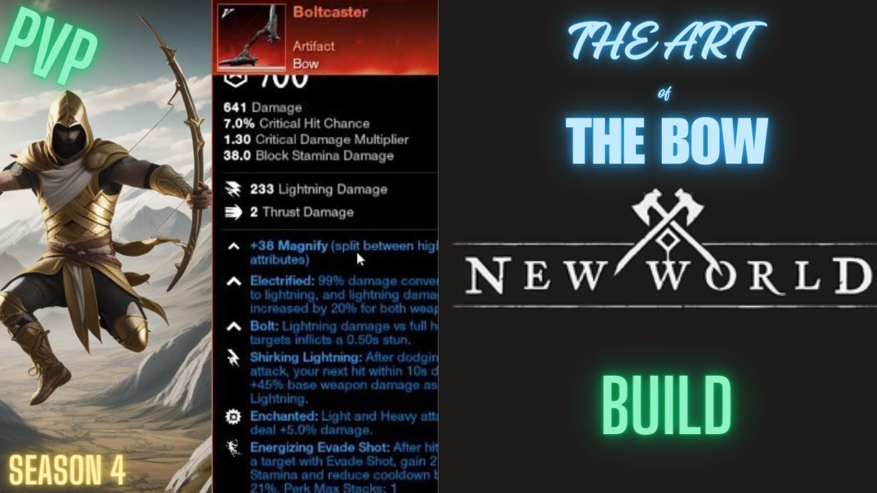 NEW WORLD/ THE ART OF THE BOW/ UPDATED BOLTCASTER READY/ S4 BOW+SPEAR ...