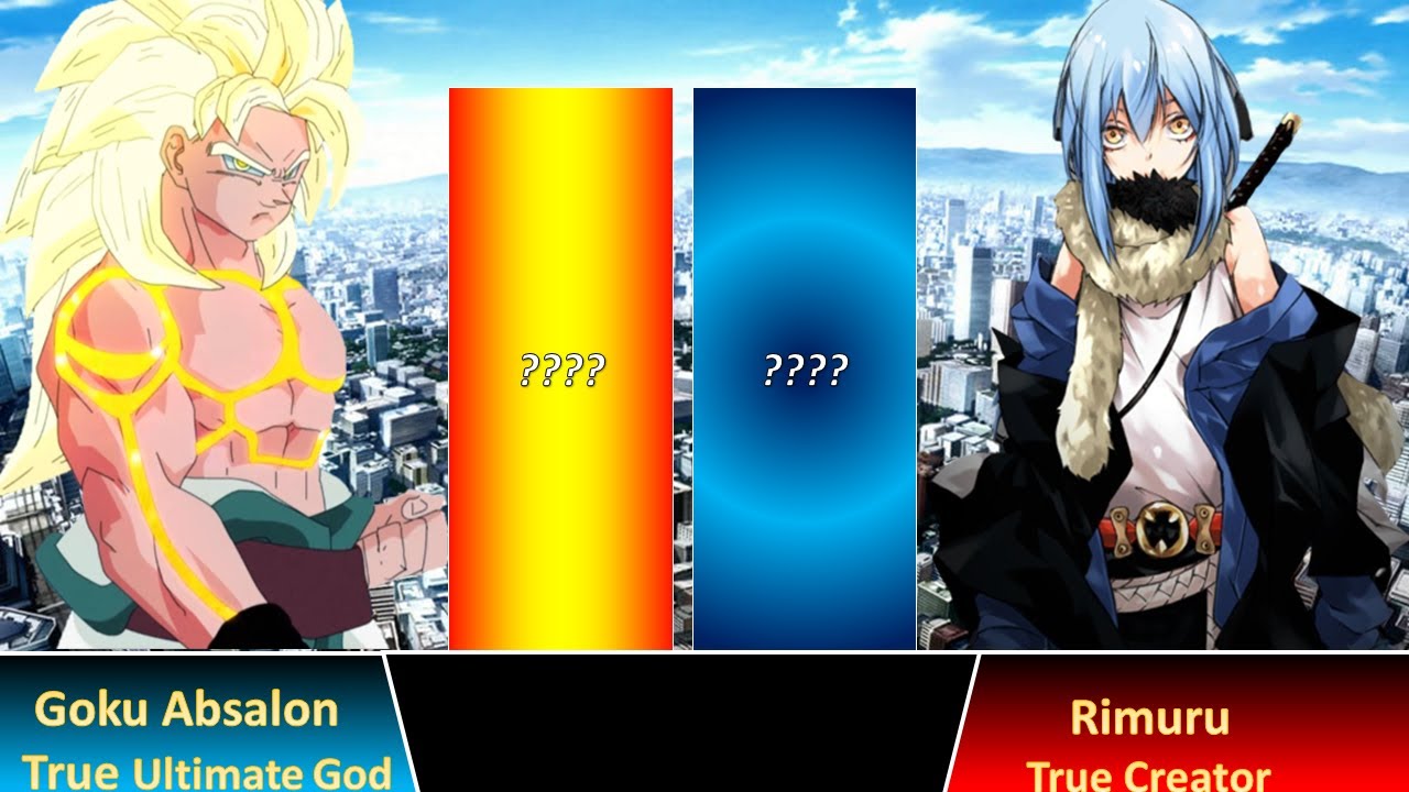 Rimuru True Creator VS Goku Absalon Power Level - YouTube