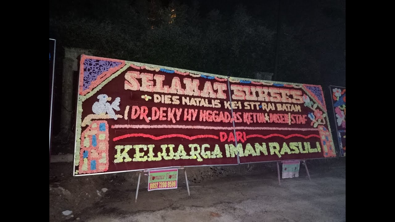 Ucapan Selamat HUT Pertama STT-RAI Batam dari Berbagai Pihak - YouTube