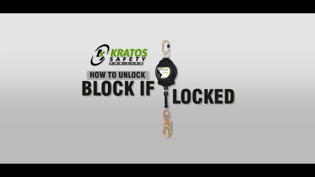 How to unlock Block if Locked / Comment débloquer un enrouleur | KRATOS ...