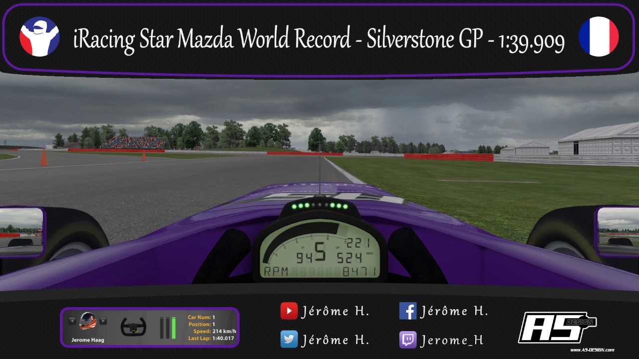 iRacing Star Mazda World Record @ Silverstone - YouTube