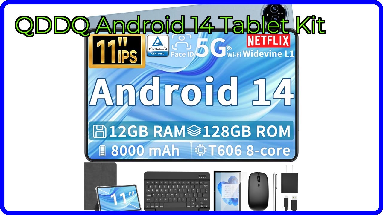 REVIEW (2026): QDDQ Android 14 Tablet Kit. ESSENTIAL details. - YouTube