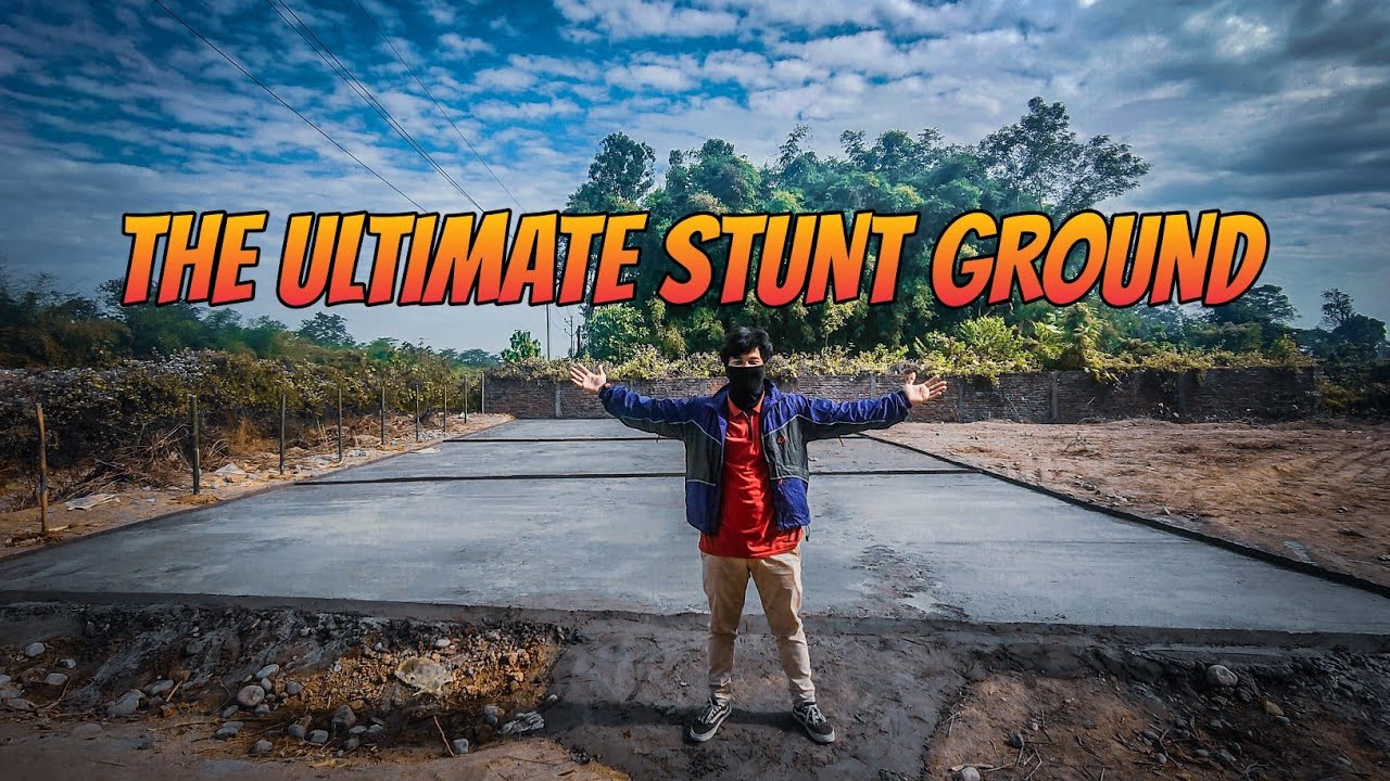 OUR PRIVATE STUNT GROUND IS ALMOST COMPLETE 💯 - YouTube