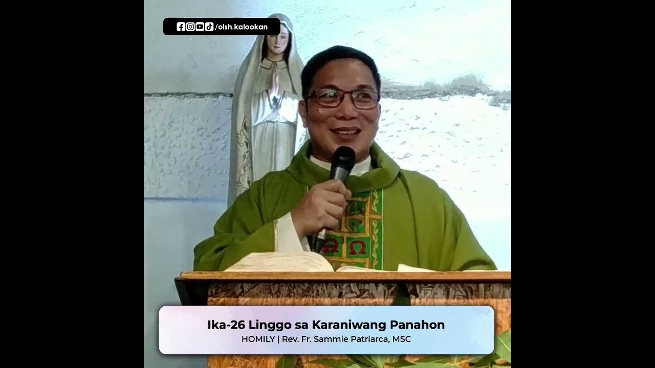 HOMILY - 26th Sunday in Ordinary Time (01 October 2023) - YouTube