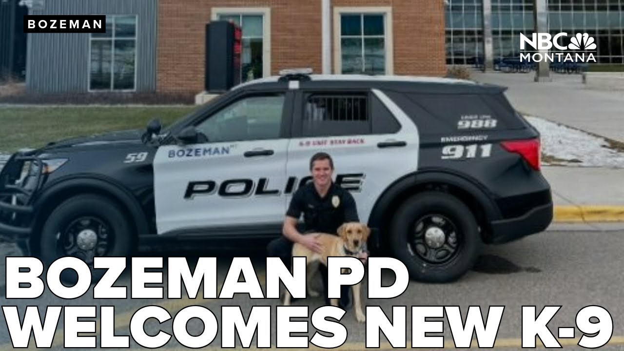 Bozeman Police Department adds new K-9 team member - YouTube