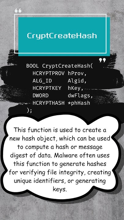 Windows API functions related to cryptography in 60 seconds #shorts - YouTube