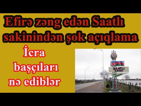 Canlı efirə zəng edən Saatlı sakini dəhşətli ittihamlar səsləndirdi