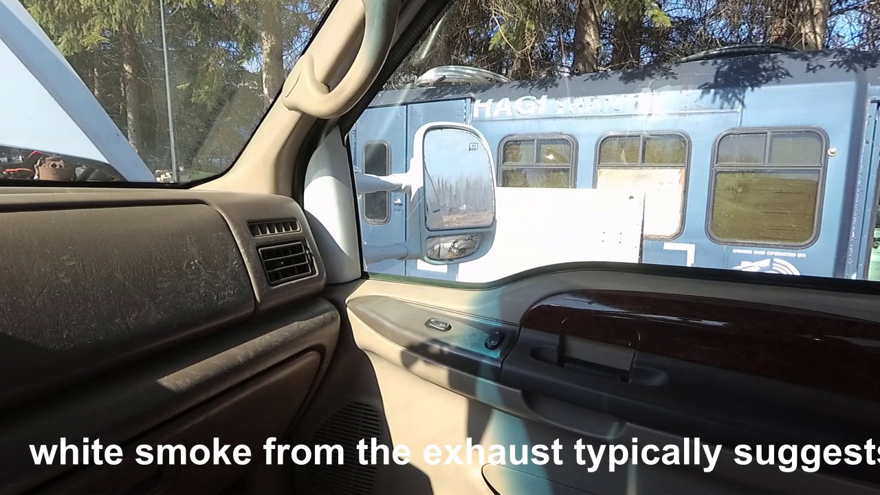 2000 Excursion Hard Start Cold - YouTube