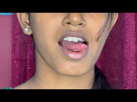 Tongue Massage || Beautiful Message Showing By Girl