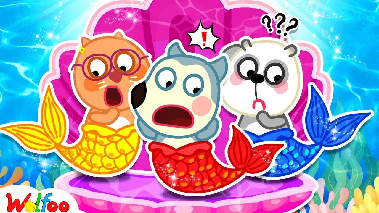 Wolfoo Turned Into A Baby Mermaid | Kids Stories About Baby Wolfoo ...