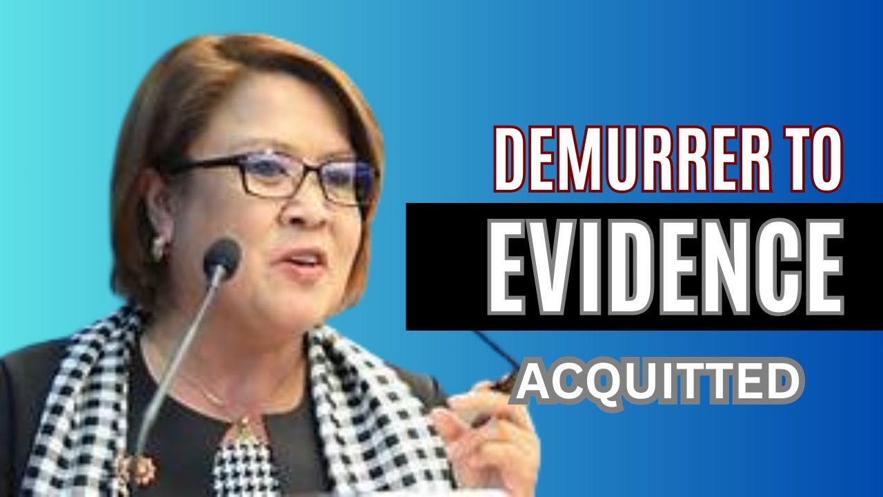 DEMURRER TO EVIDENCE AND ITS LEGAL EFFECT EXPLAINED | #justice - YouTube