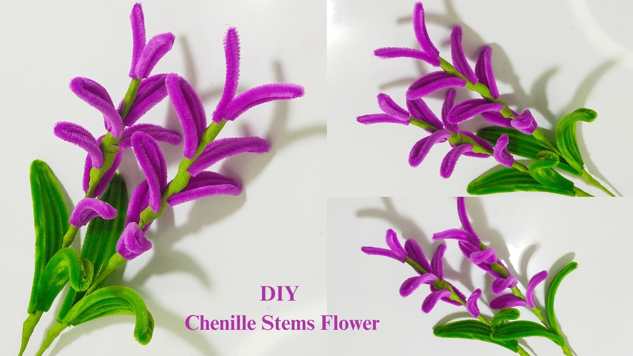 DIY Chenille Stems Flower | Easy Flowers Craft Tutorial Using Chenille ...