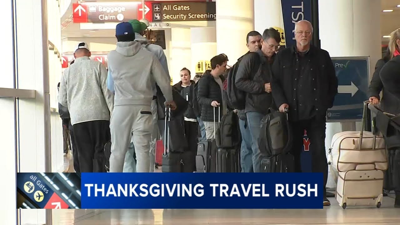 Thanksgiving travel rush - YouTube