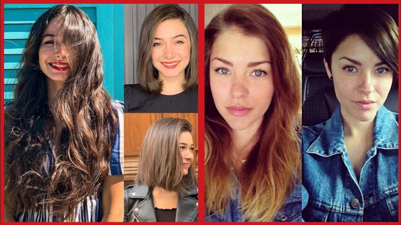 Stunning Long To Short Hair Cut Off || Extreme Hair Makeover Before and ...