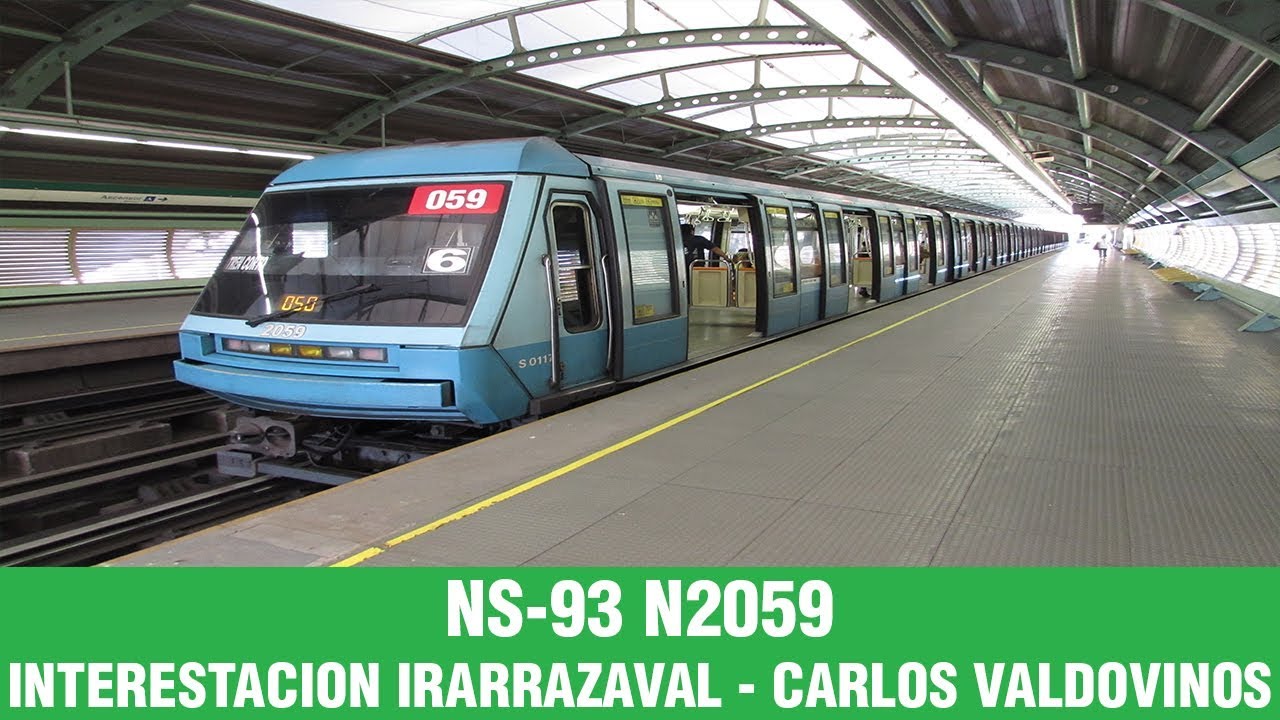Metro De Santiago | NS-93 N2059 interestacion Irarrazaval - Carlos ...