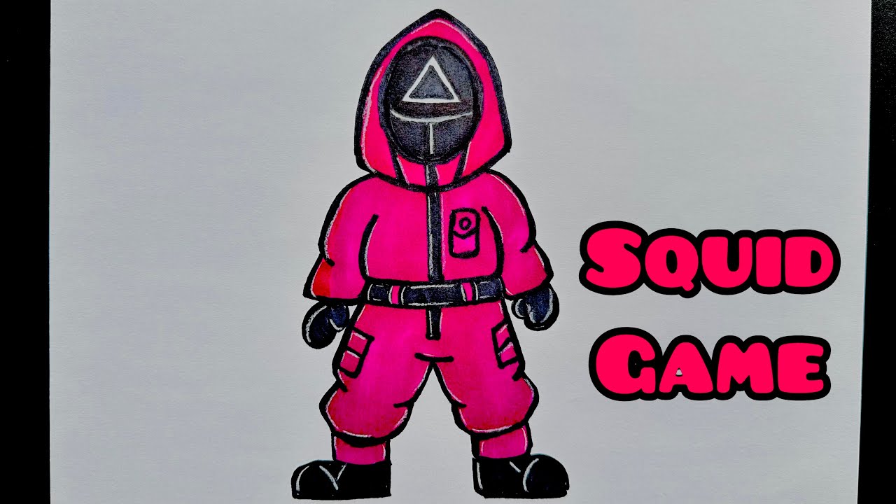 How to Draw Squid Game Guard | Easy Drawing Tutorial - YouTube