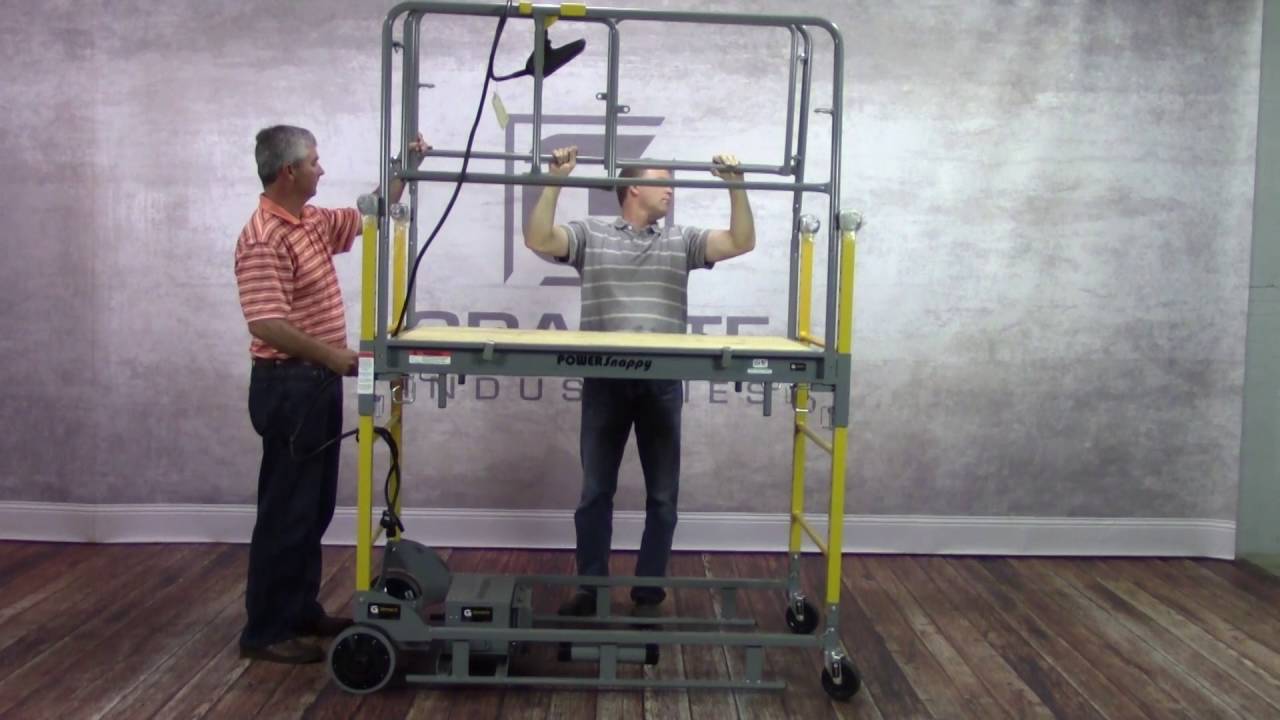 Assembly of Power Snappy Motorized work platform - YouTube