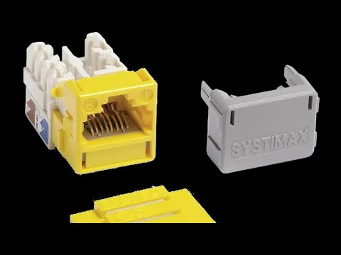 How to install a SYSTIMAX Cat6/Cat6A jack (MGS series) on an UTP cable ...