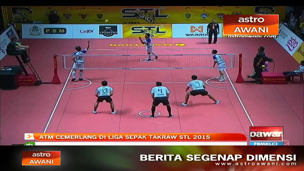 ATM cemerlang di liga sepak takraw STL 2015 - YouTube