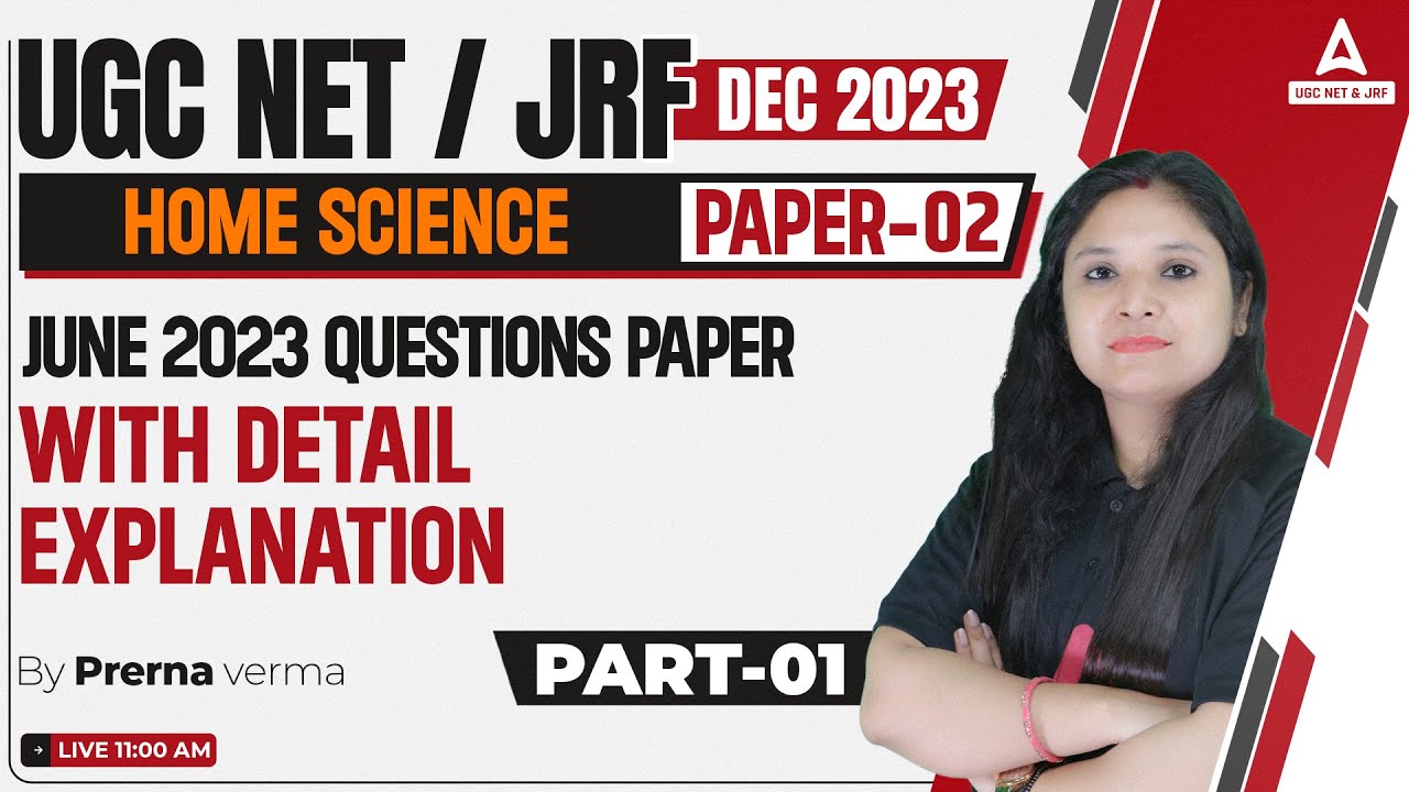 UGC NET Home Science | Home Science Preparation By Prerna | June 2023 Questions Paper With ...