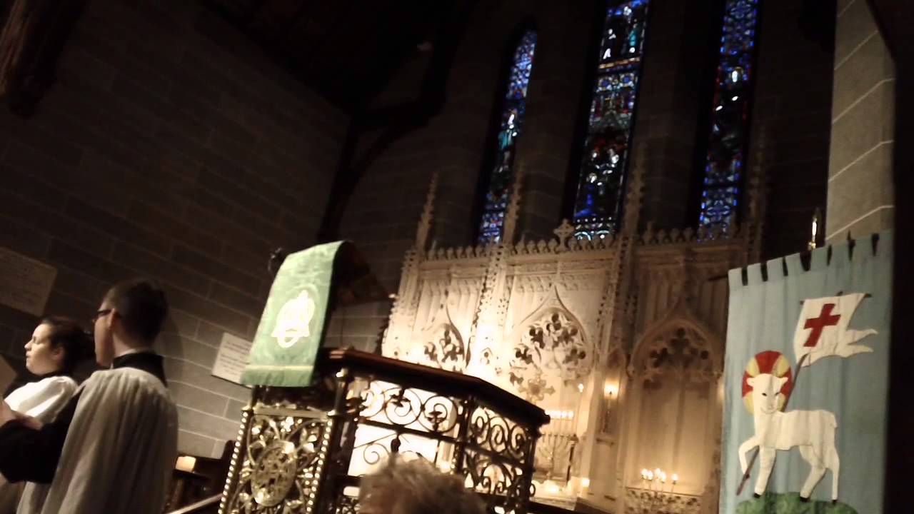 Christ Church Episcopal Raleigh NC short latin chant - YouTube