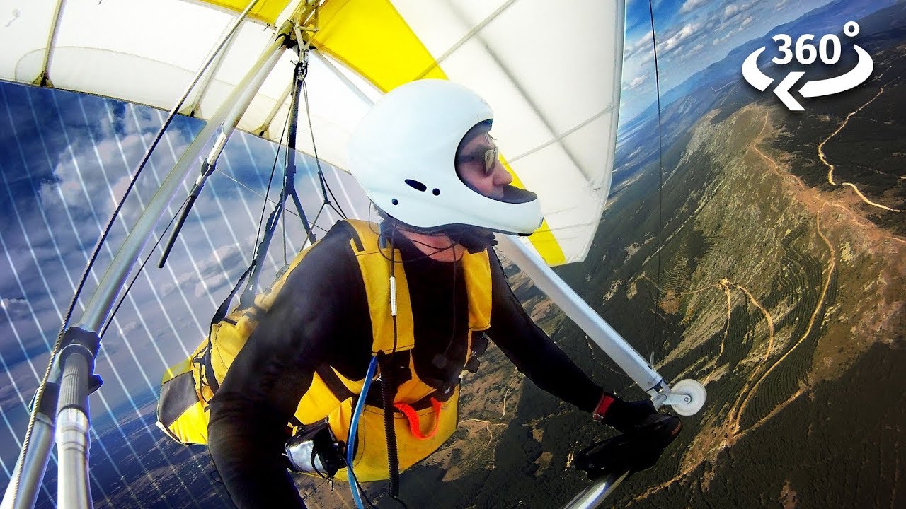 Hang Gliding Above the Ocean in 360º - YouTube